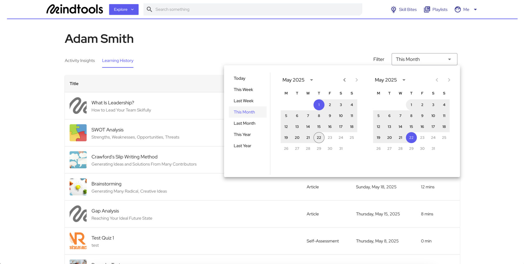 Introducing: My Learning Dashboard *NEW* - Mindtools